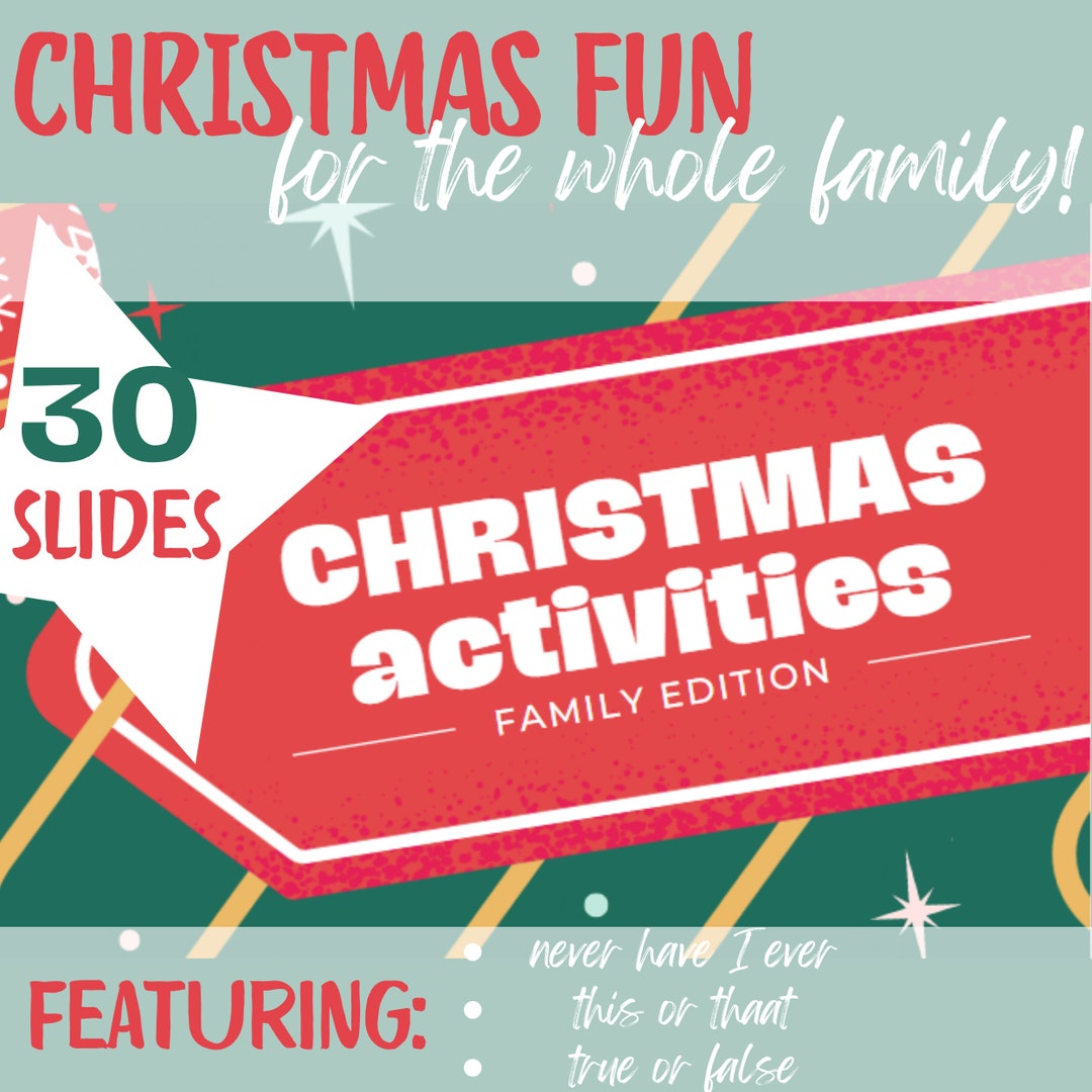 FAMILY CHRISTMAS GAMESHOW! Slideshow, Fun Game, Family Christmas ...