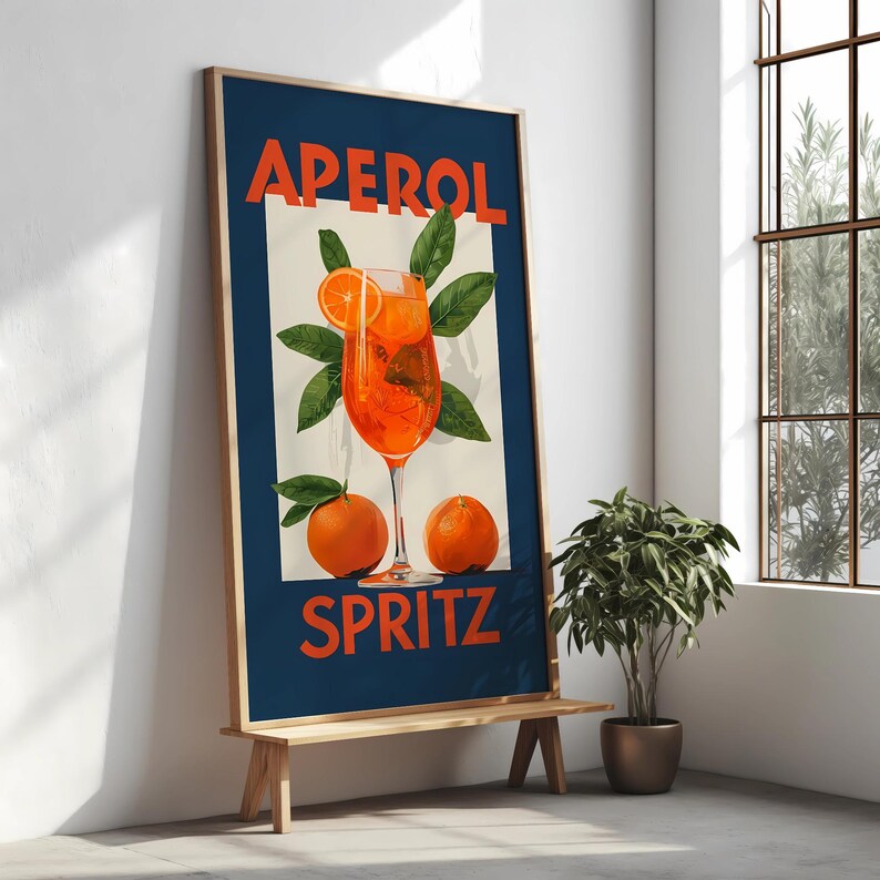 Aperol Spritz Print | Aperol Spritz, Aesthetic Room Decor, Signature ...