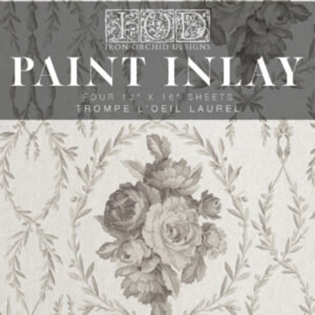 Iron Orchid Trompe L'oeil Laurel Paint Inlay - Etsy