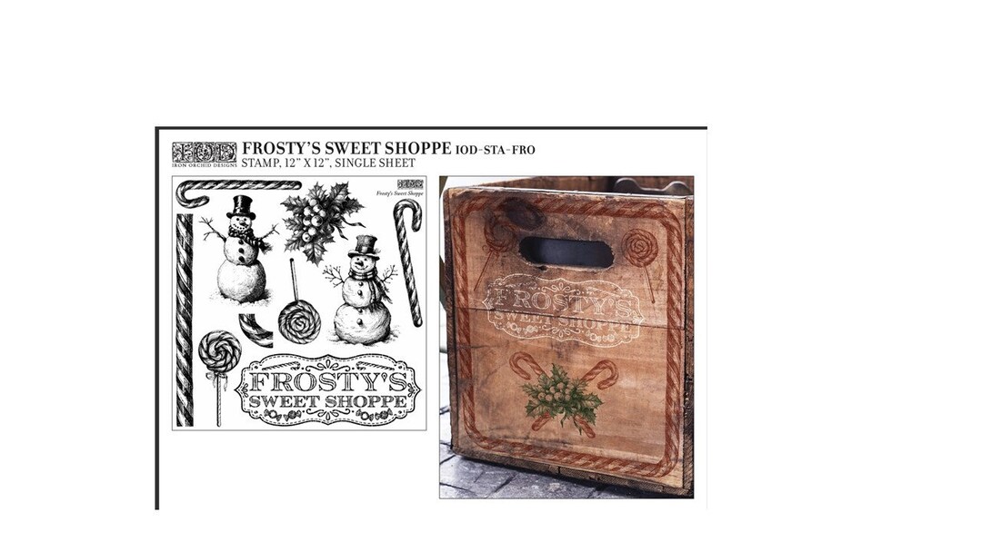 Iod-frosty's Sweet Shoppe Stamp-12 X 12 - Etsy