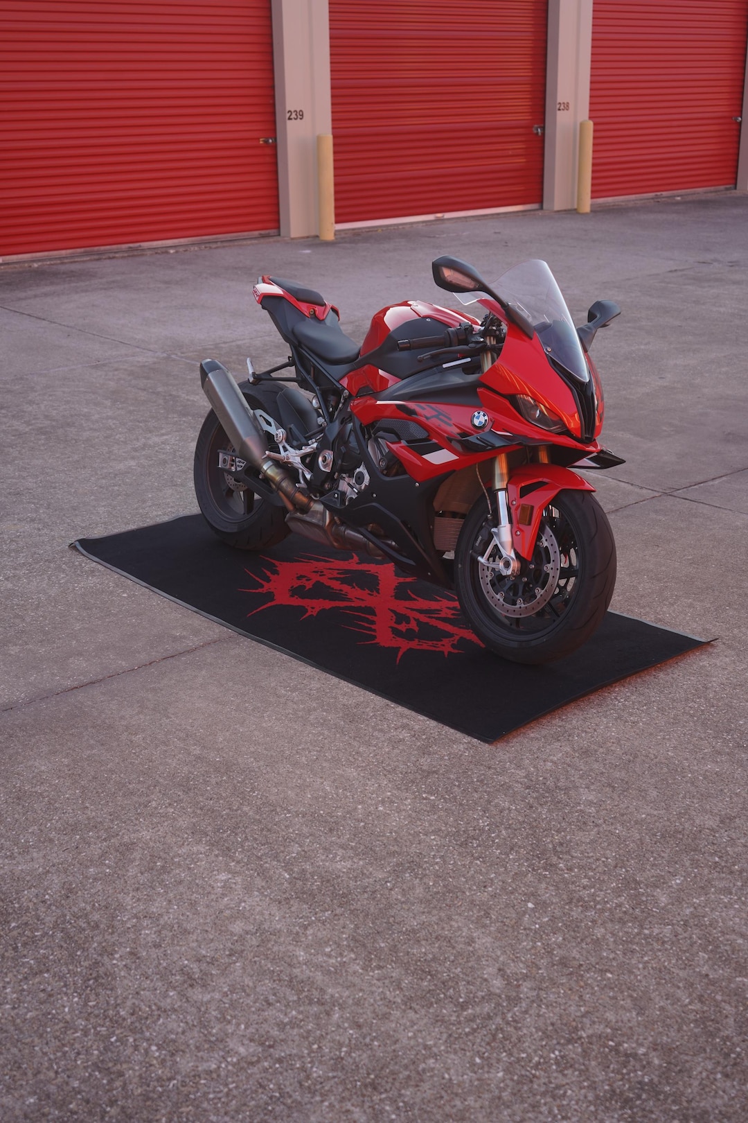 Motorcycle Pit Mat, Custom Sacrifice Brand, Non-slip Floor Rug (8.25FT ...