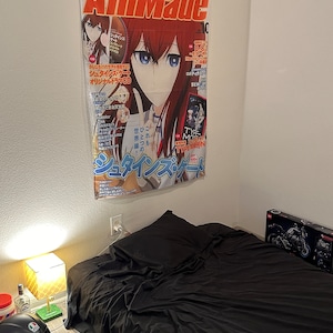 Steins Anime Tapestry Flag, Magazine Cover Art - Etsy