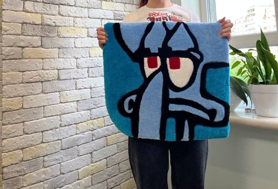 Squidward, Sponge Bob, Custom Rug - Etsy