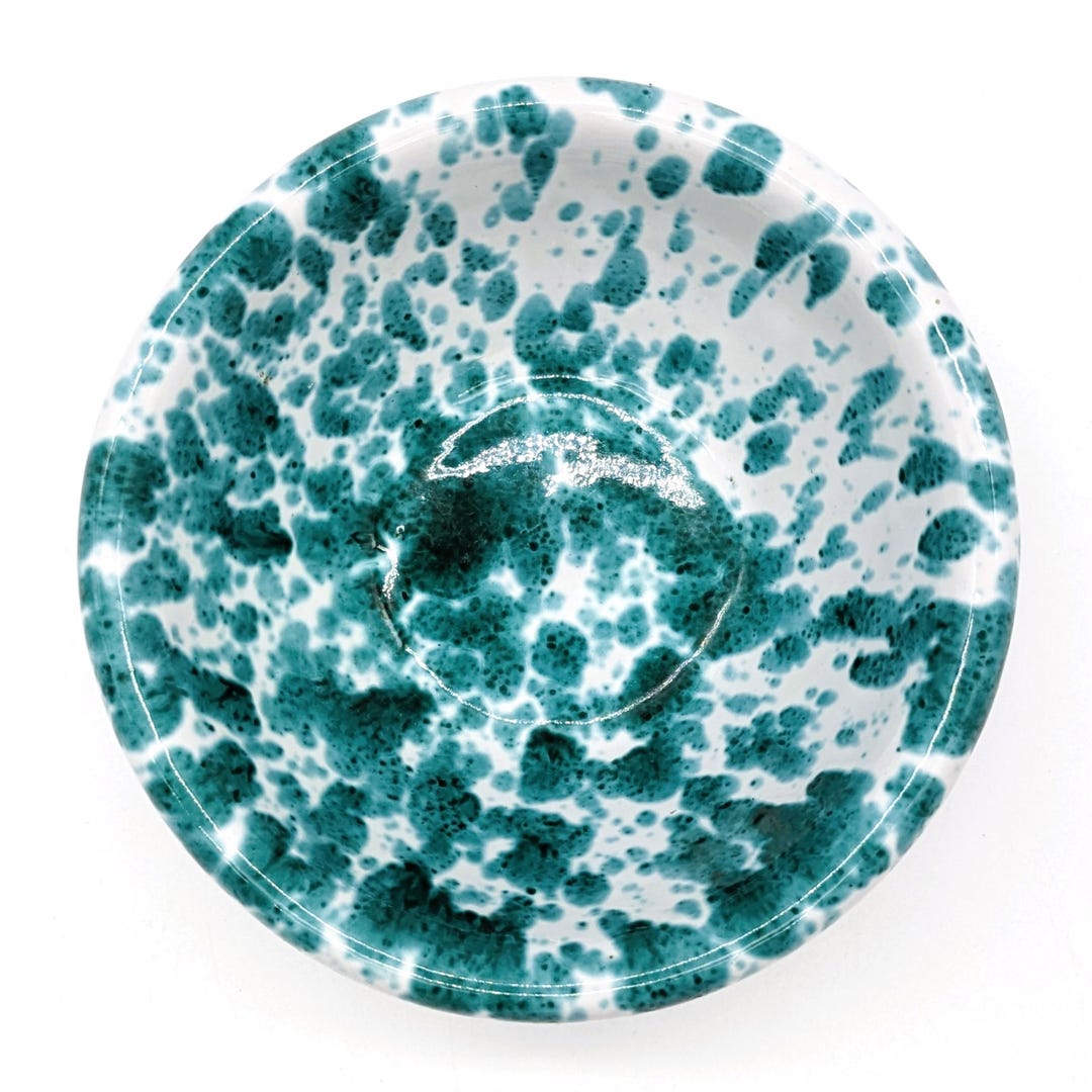 Vintage Sicilian Splatter Ceramic Bowl | Handmade Italian Terracotta ...