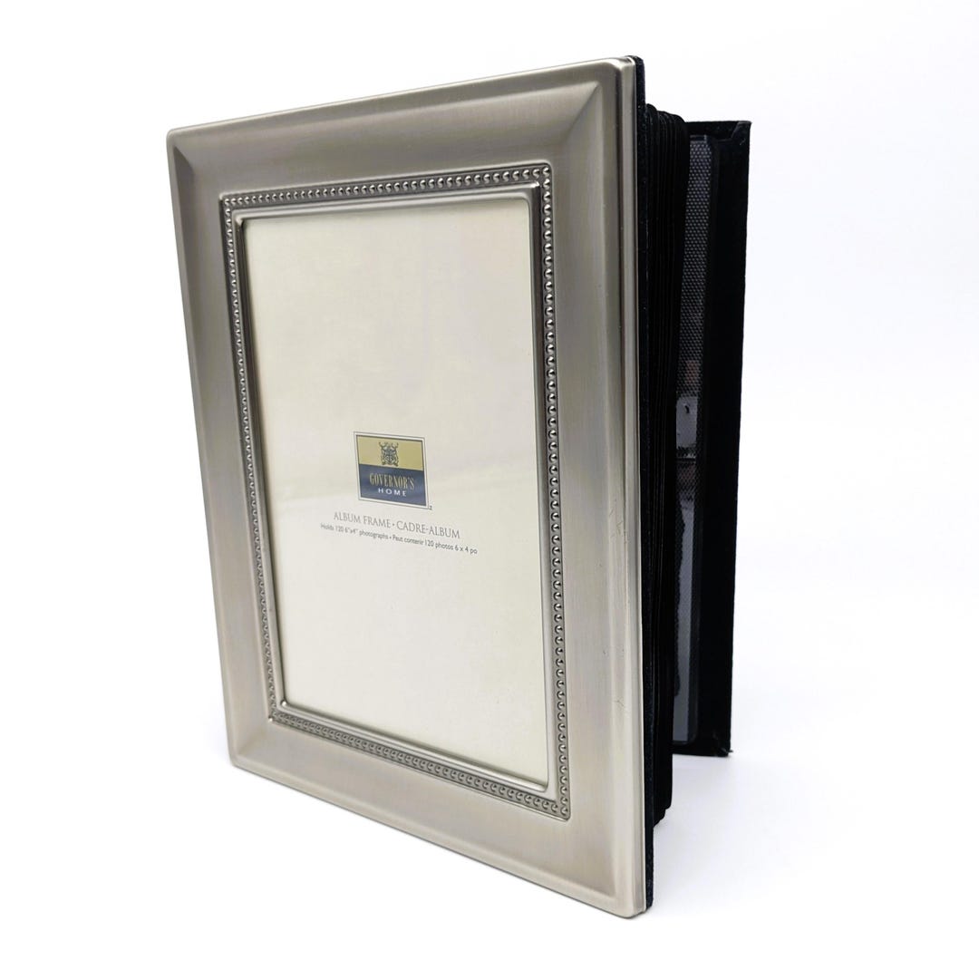 Vintage Pewter Photo Frame and Album That Holds 120 6x4 Pictures ...