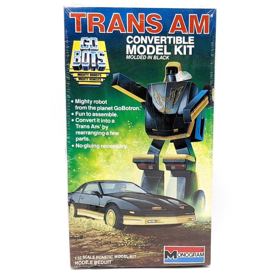 Vintage 1985 Go Bots Trans Am Convertible Model Kit - Sealed - Etsy