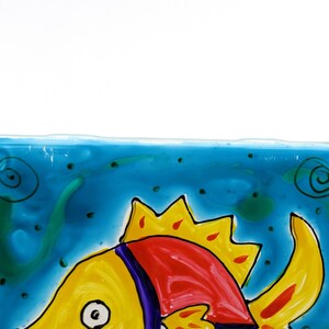 DONATION CHARITY! Fish Tile Wall Art by Gail Sibley Signed | Fun Fish ...