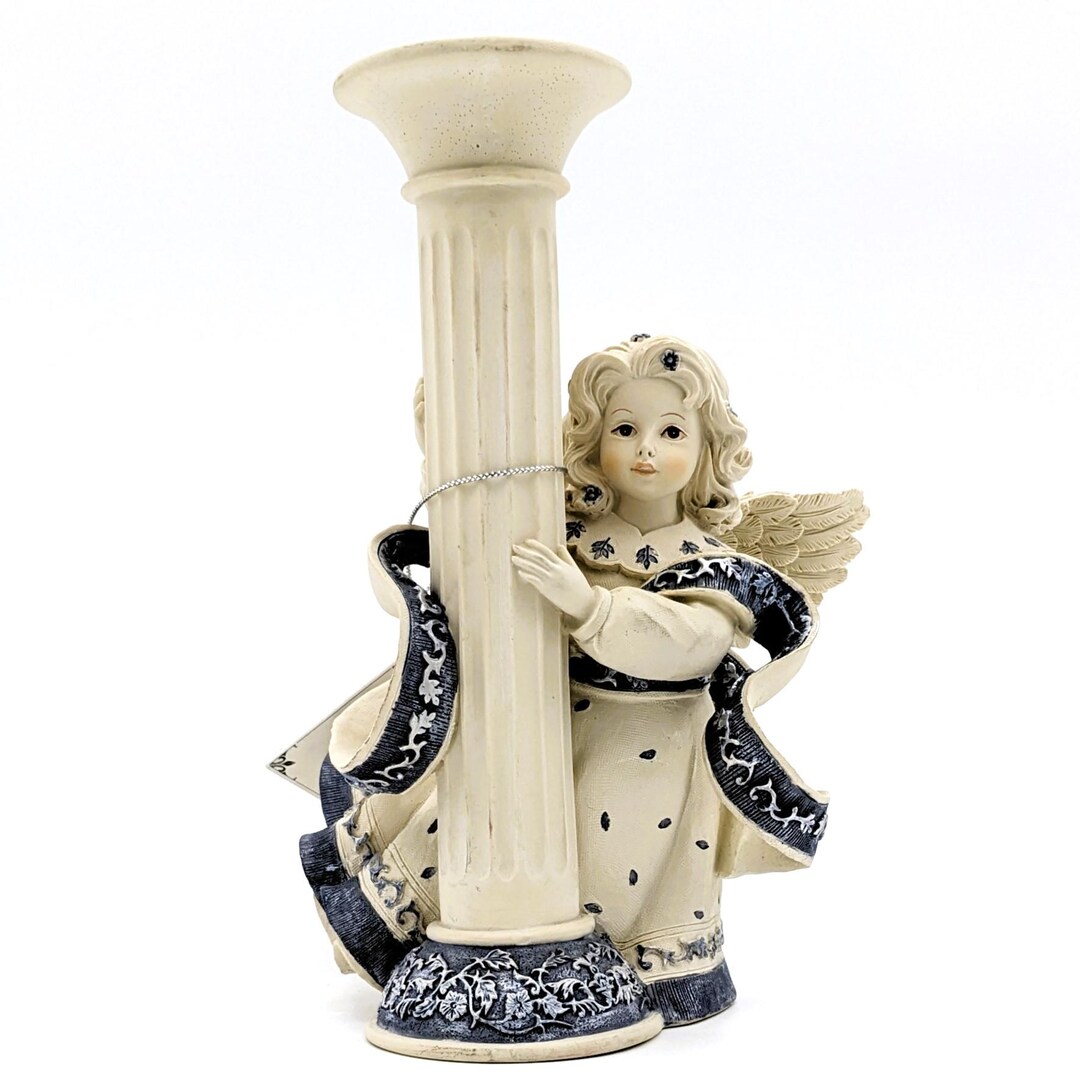 Candle Holder Figurine Sarah's Angels Vintage Collectible Candle Stand ...
