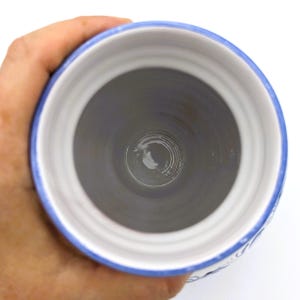 Cute Vintage Vase From Modra Slovakia Studio Pottery Blue and White 6.7 ...