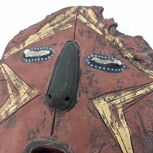 Very Rare Ceramic Mask Wall Art Louis Mendez Design | Vintage Wall Art ...