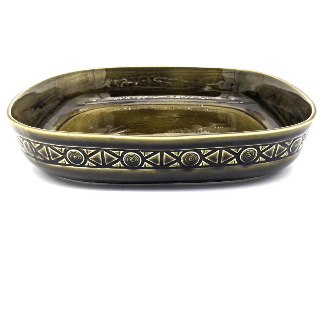 Vintage Beswick England Serving Dish Green Antique 2329 1960s Roasting ...