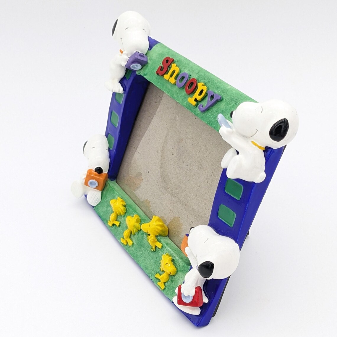 Snoopy & Woodstock Peanuts Photo Frame Vintage Cute Peanuts Picture ...