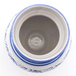 Cute Vintage Vase From Modra Slovakia Studio Pottery Blue and White 6.7 ...