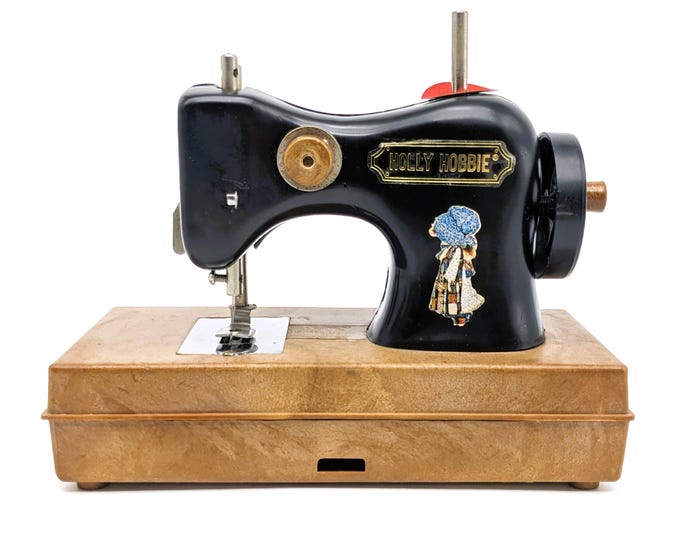 1975 Holly Hobbie Toy Sewing Machine by Durham Industries USA | Child ...