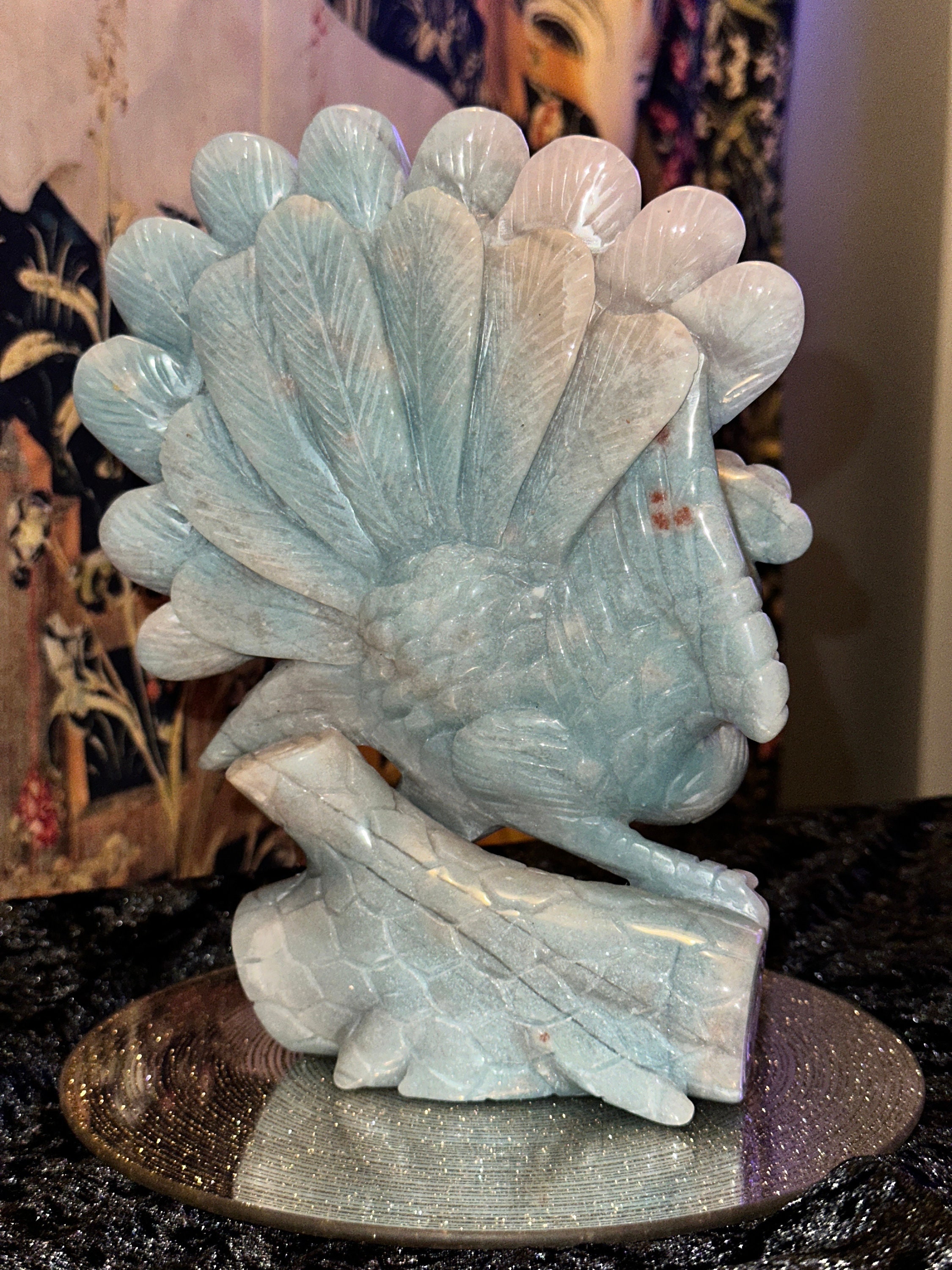 9 Inch Tall Trollite Peacock Carving - Etsy