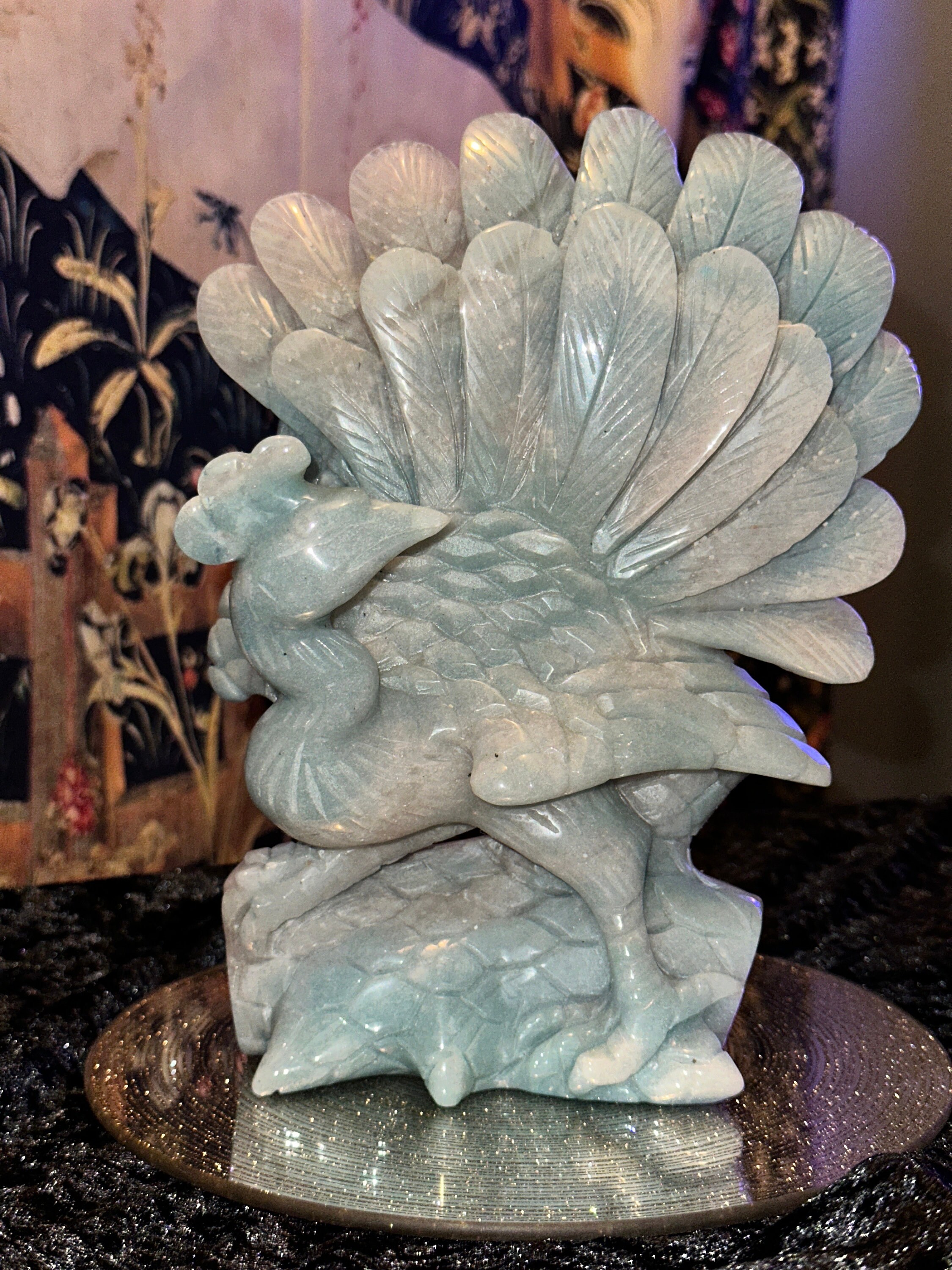9 Inch Tall Trollite Peacock Carving - Etsy
