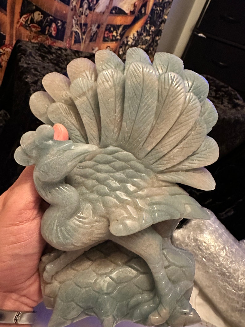 9 Inch Tall Trollite Peacock Carving - Etsy