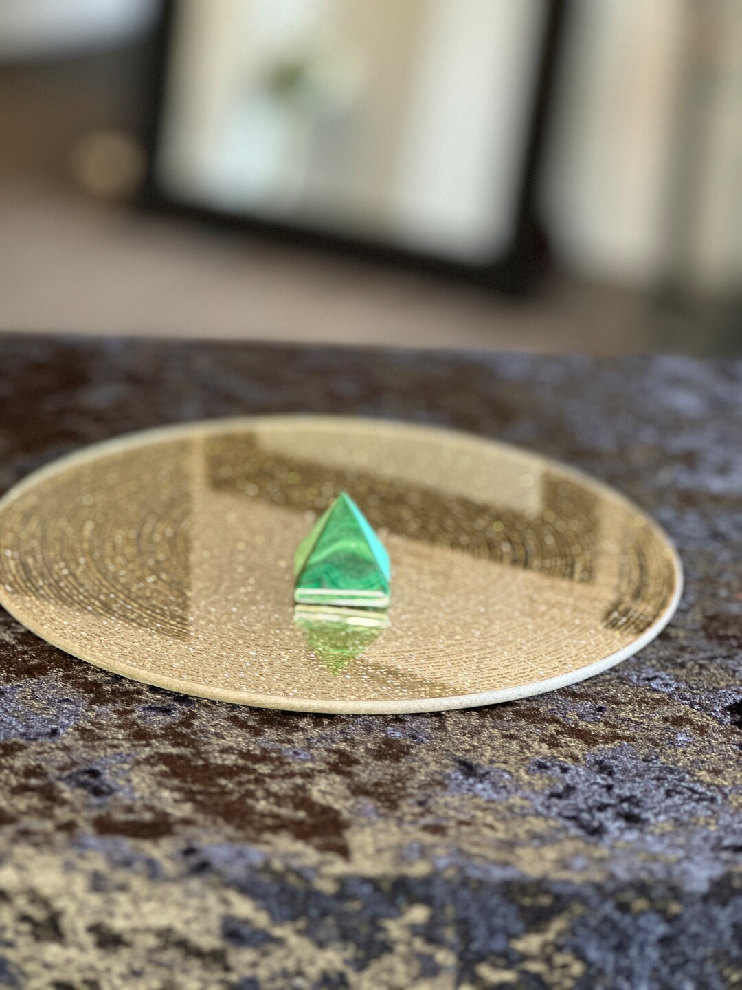 Small Malachite Pyramid - Etsy