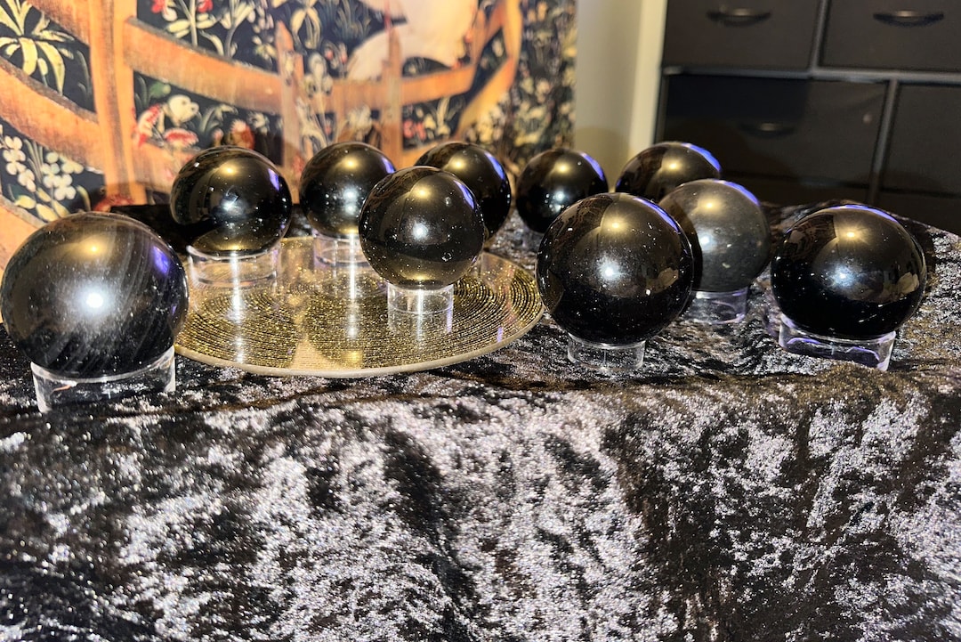 2-2.5 Inch Obsidian Spheres - Etsy