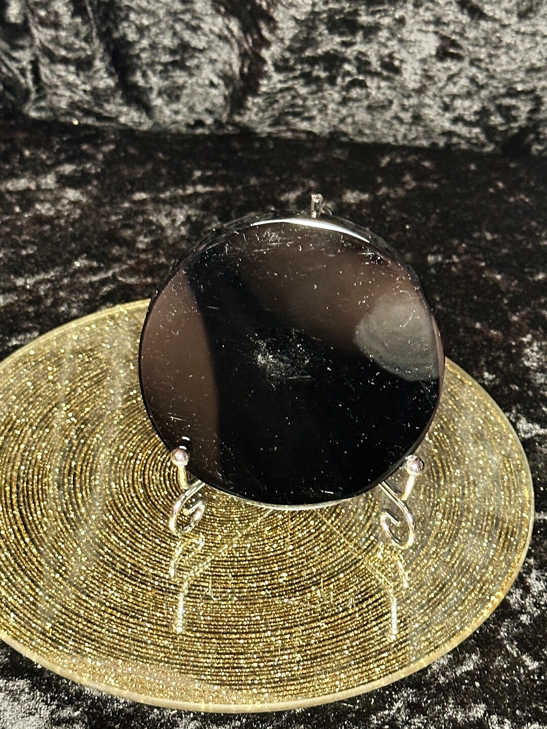 3.5 Inch Crystal Clear Obsidian Mirror - Etsy