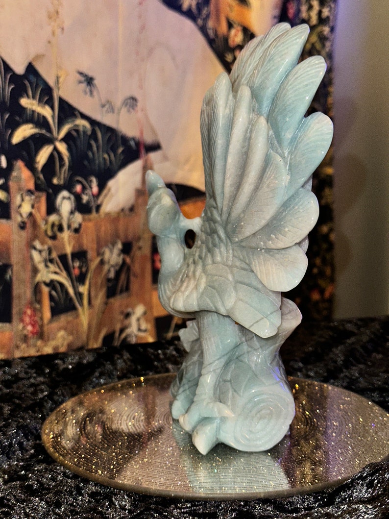 9 Inch Tall Trollite Peacock Carving - Etsy