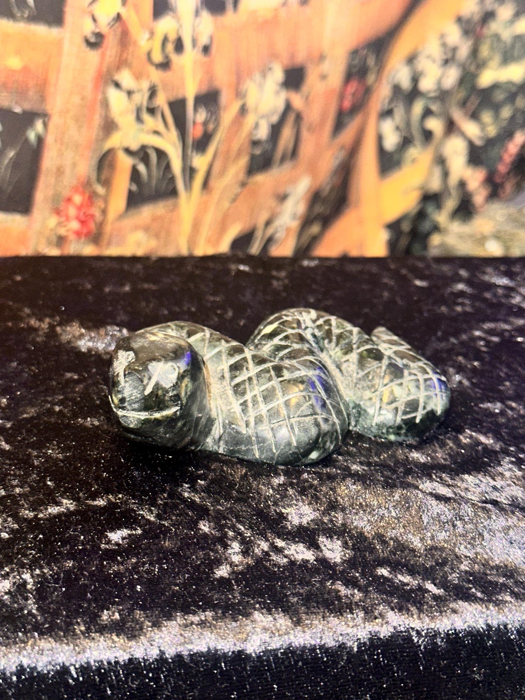 4.57” Green Jade Snake Carving | Crystal Snake Figurine | Zodiac ...