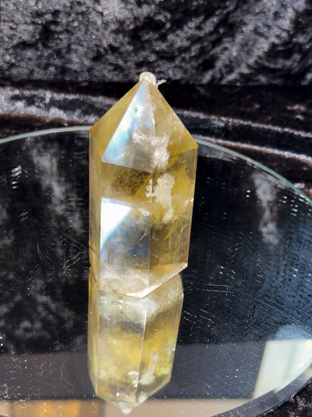 4.2 Inch Natural Citrine Tower | Genuine Citrine Crystal Point | Golden ...