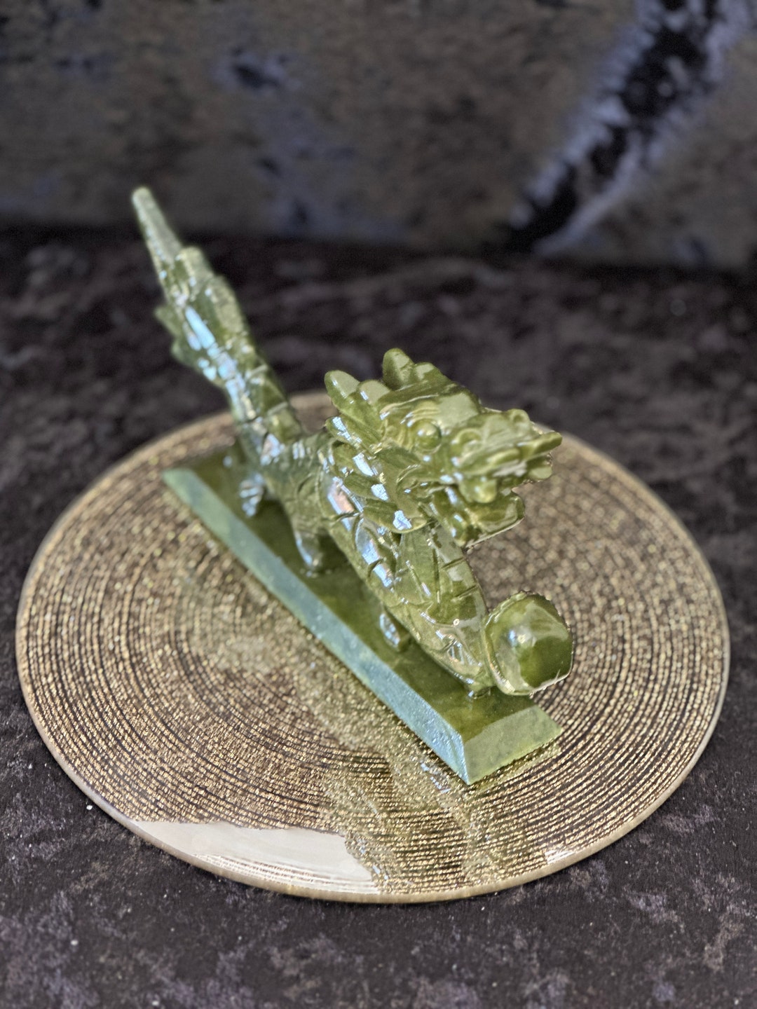 Jade Chinese Dragon 7 Inches Long - Etsy