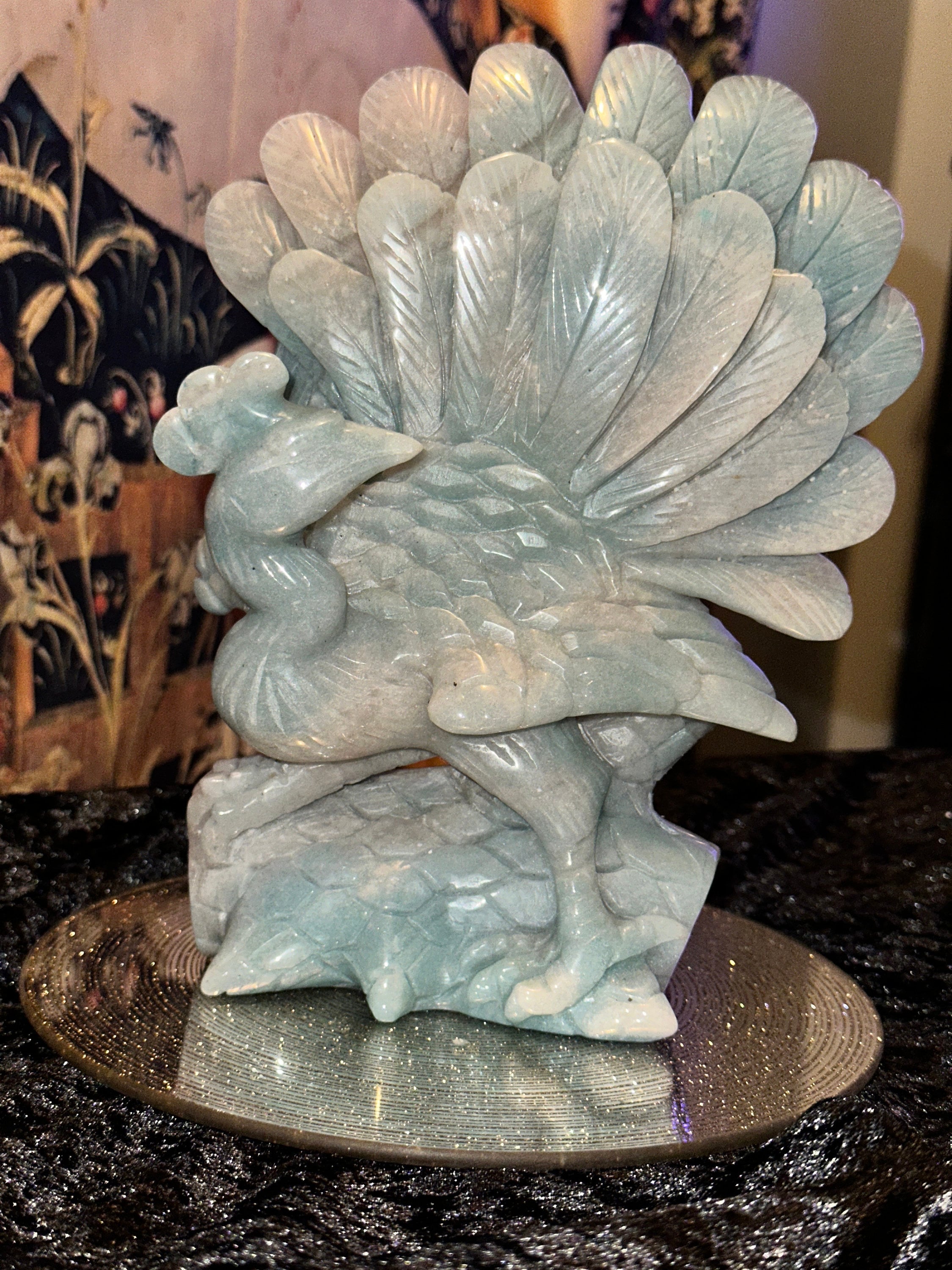 9 Inch Tall Trollite Peacock Carving - Etsy