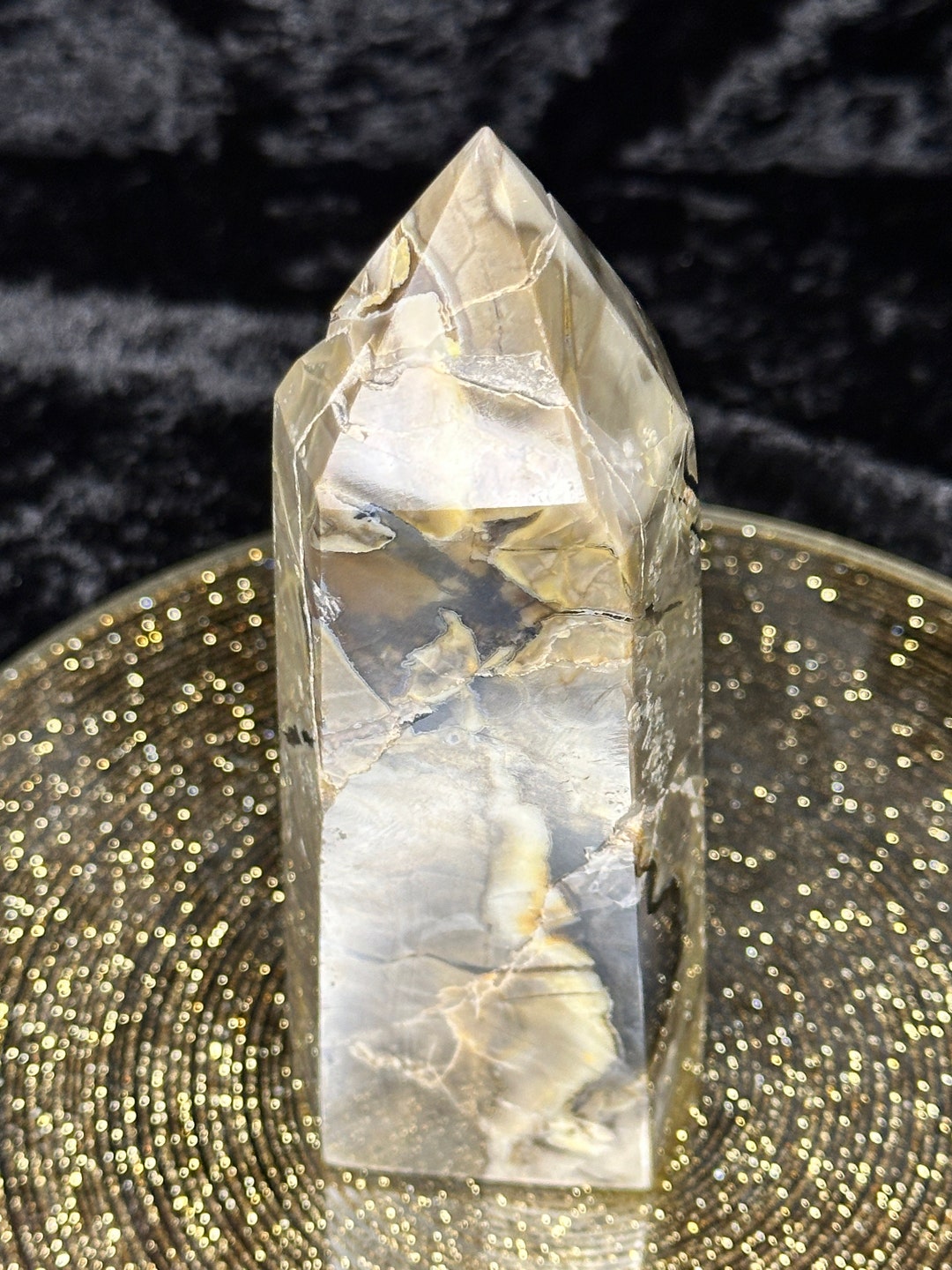 Beautiful Druzy Volcano Agate Tower - Etsy