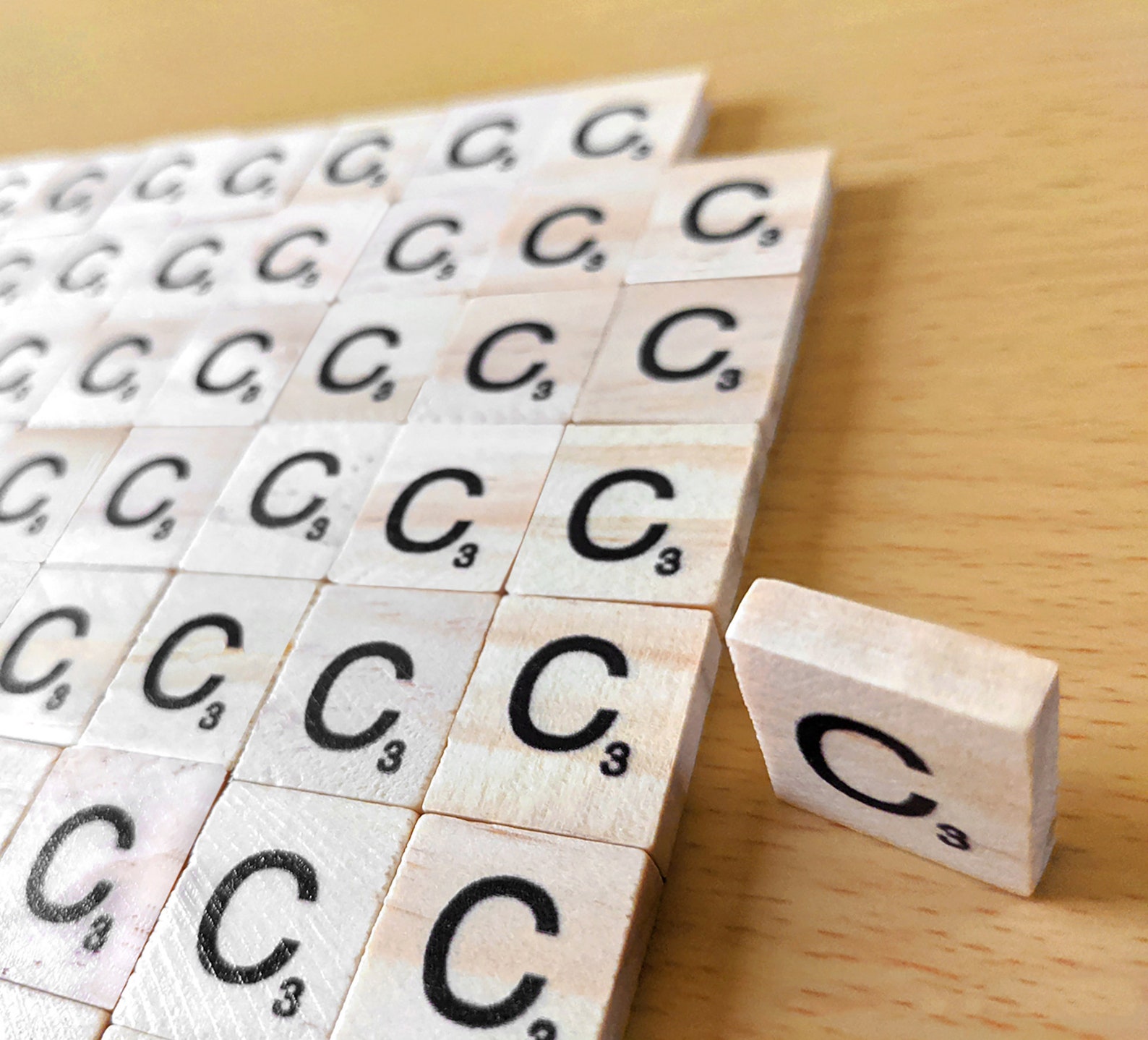 Wooden Scrabble Tiles Letter C for Scrapbooking Handcraft Arts & Crafts ...
