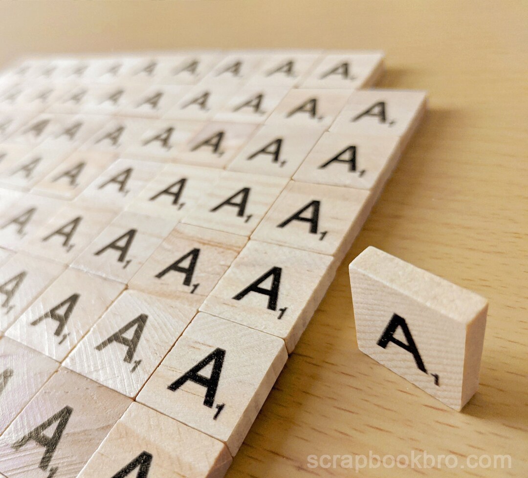 Wooden Scrabble Tiles Letter a for Scrapbooking Handcraft Arts - Etsy ...