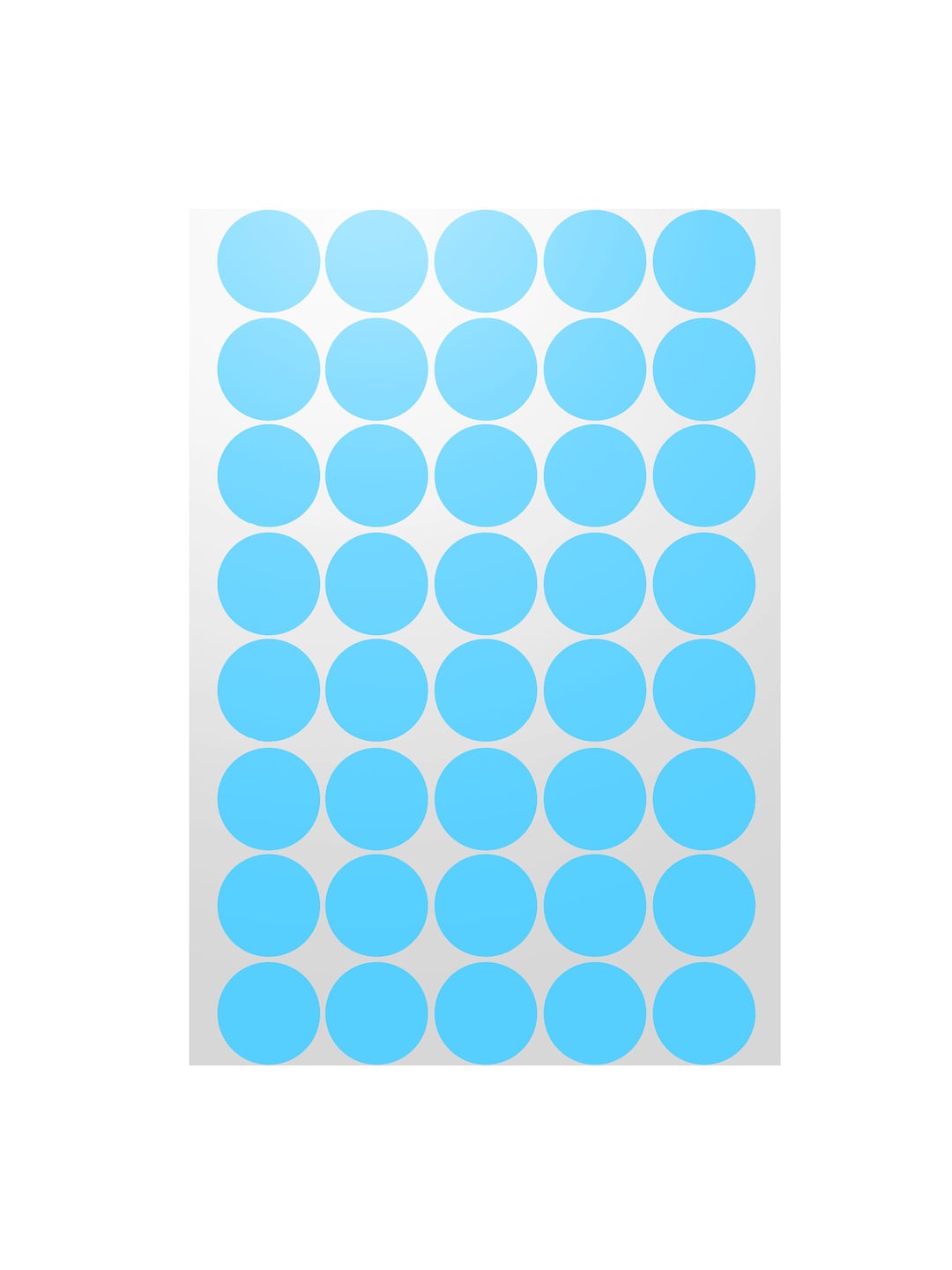 25mm Sky Blue Sticker Dots Adhesive Round Labels Circular Spot ...