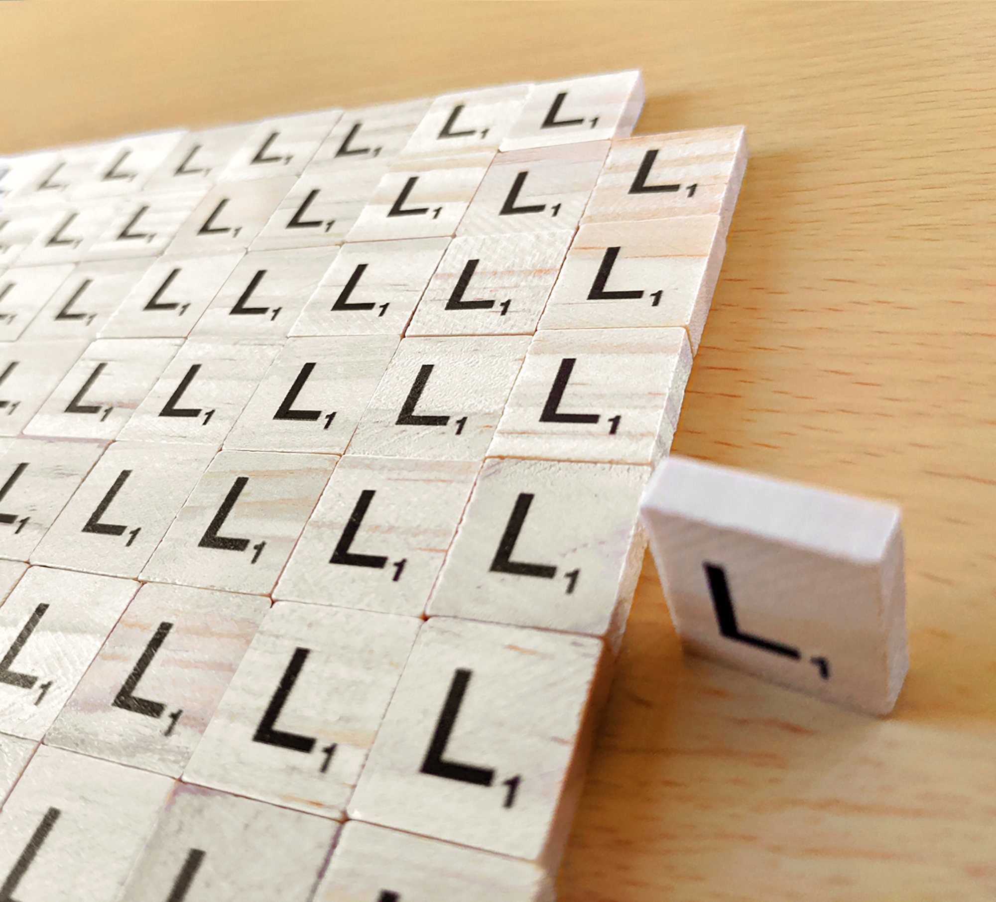 Wooden Scrabble Tiles Letter L for Scrapbooking Handcraft Arts & Crafts ...