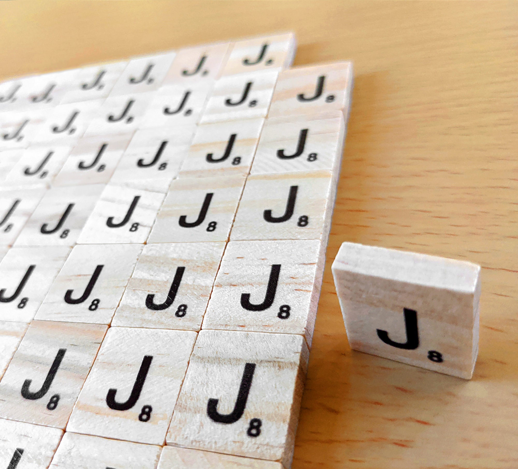 Wooden Scrabble Tiles Letter J for Scrapbooking Handcraft Arts & Crafts ...
