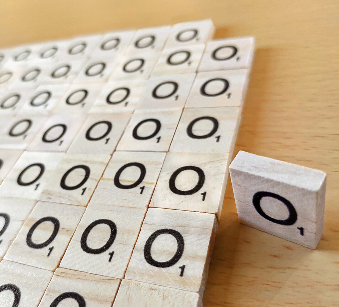 Wooden Scrabble Tiles Letter O for Scrapbooking Handcraft Arts & Crafts ...