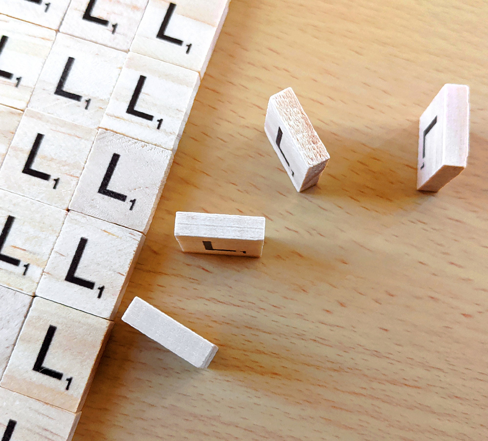 Wooden Scrabble Tiles Letter L for Scrapbooking Handcraft Arts & Crafts ...