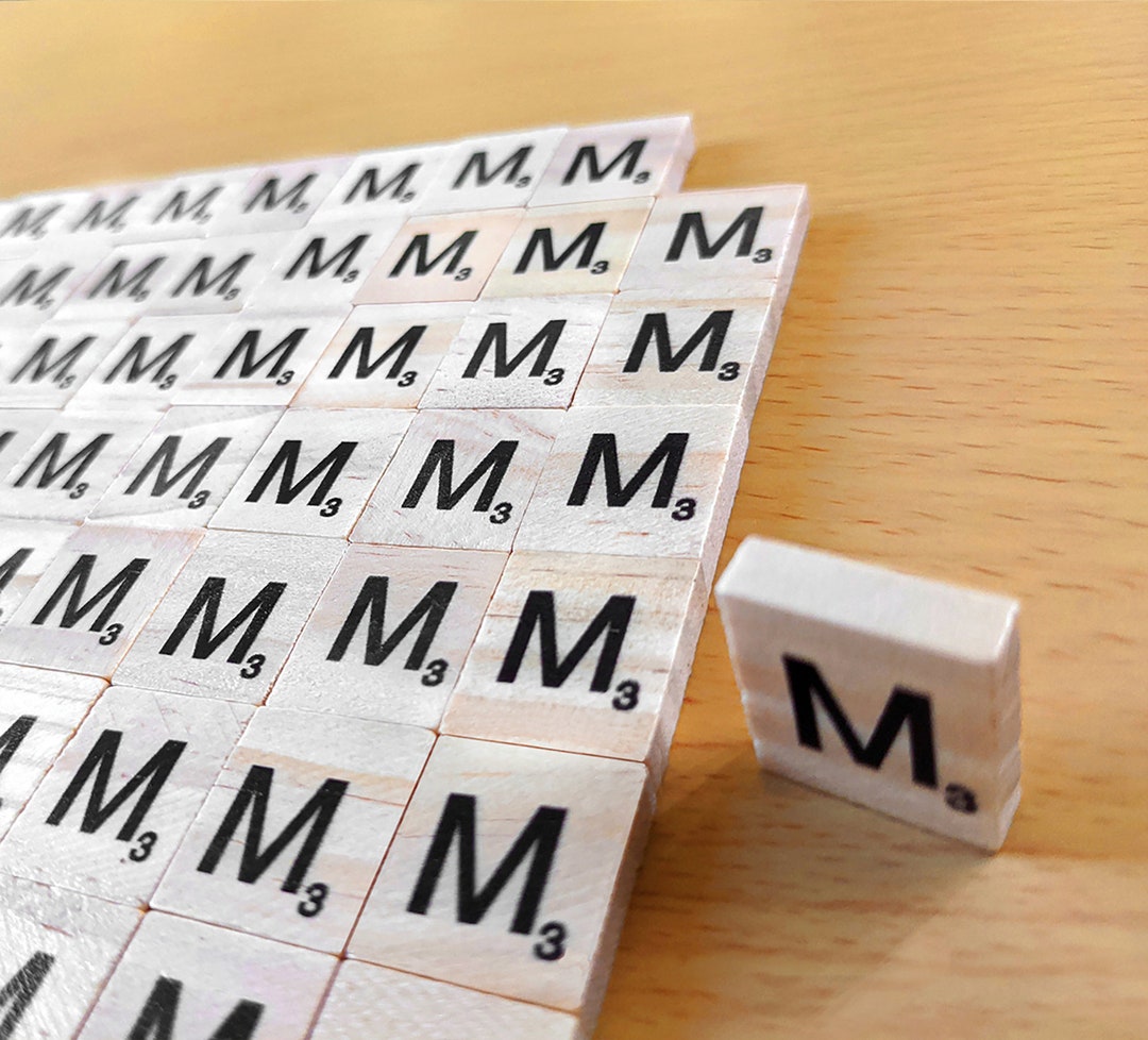 Wooden Scrabble Tiles Letter M for Scrapbooking Handcraft Arts & Crafts ...