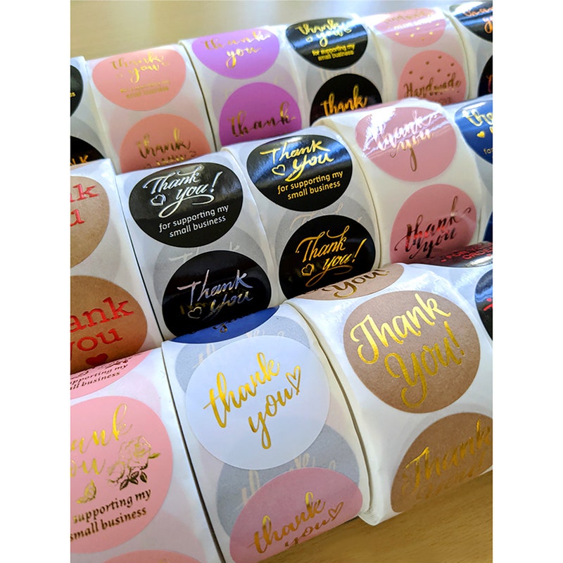 Thank You Stickers - Etsy