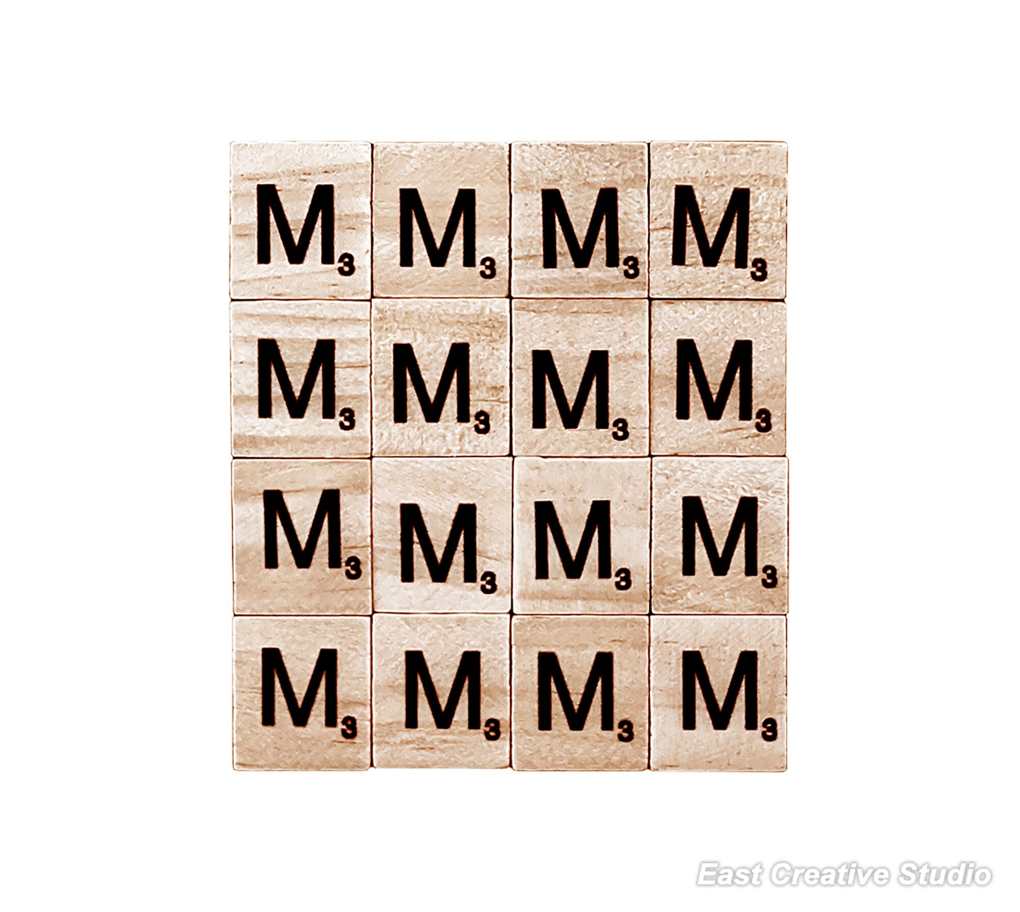 Wooden Scrabble Tiles Letter M for Scrapbooking Handcraft Arts & Crafts ...