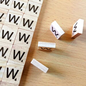 Wooden Scrabble Tiles Letter W for Scrapbooking Handcraft Arts & Crafts ...