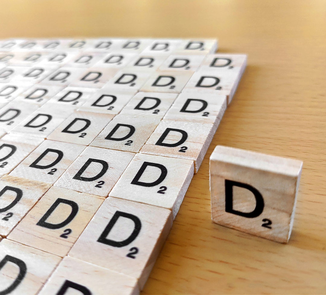 Wooden Scrabble Tiles Letter D for Scrapbooking Handcraft Arts & Crafts ...