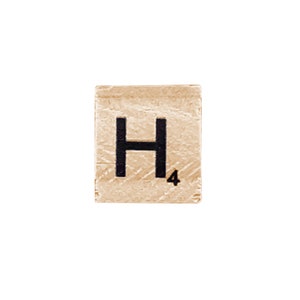 Wooden Scrabble Tiles Letter H for Scrapbooking Handcraft Arts & Crafts ...