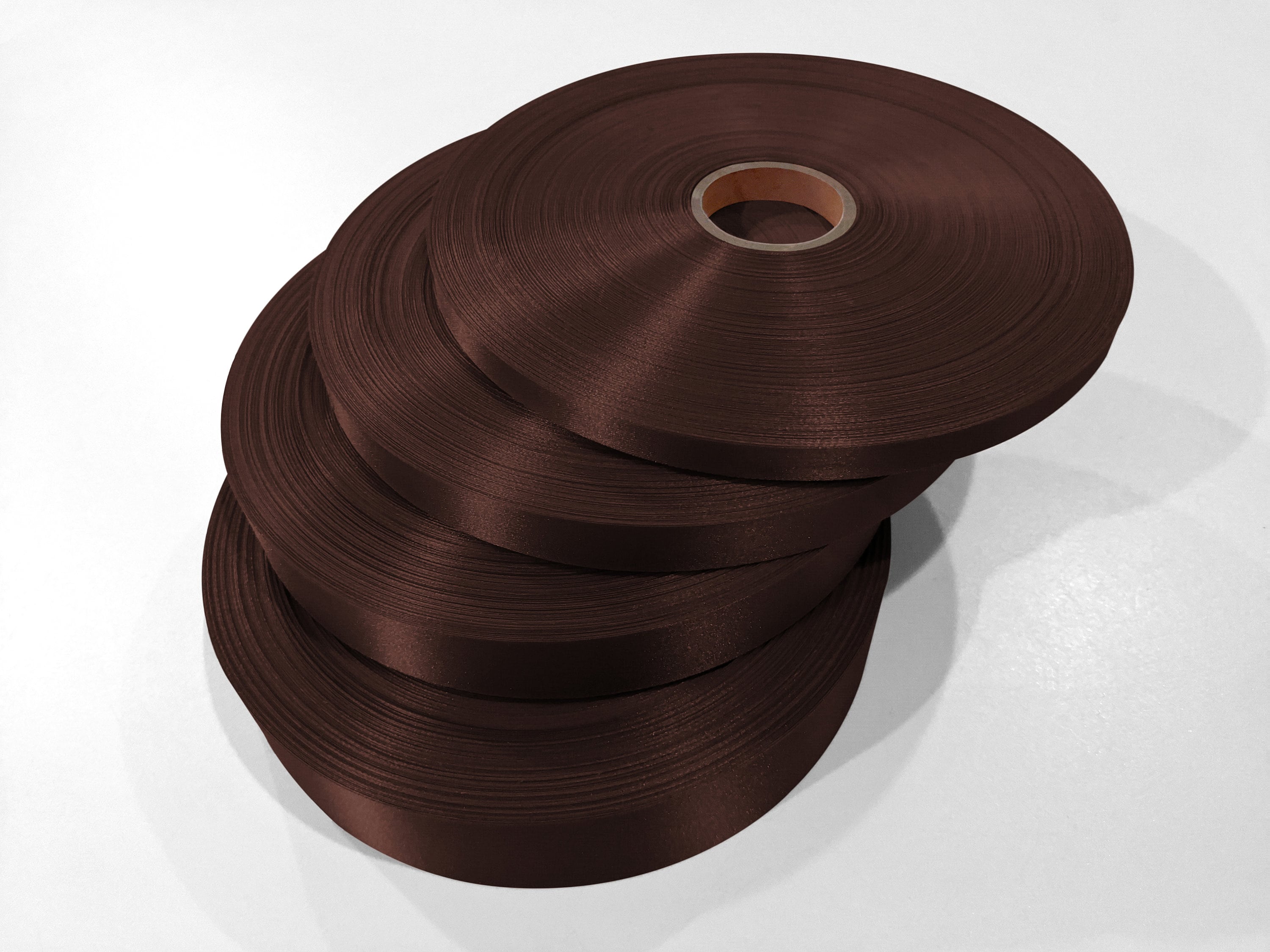Dark Brown Coloured Satin Ribbon 10mm 16mm 25mm 40mm for Scrapbooking ...