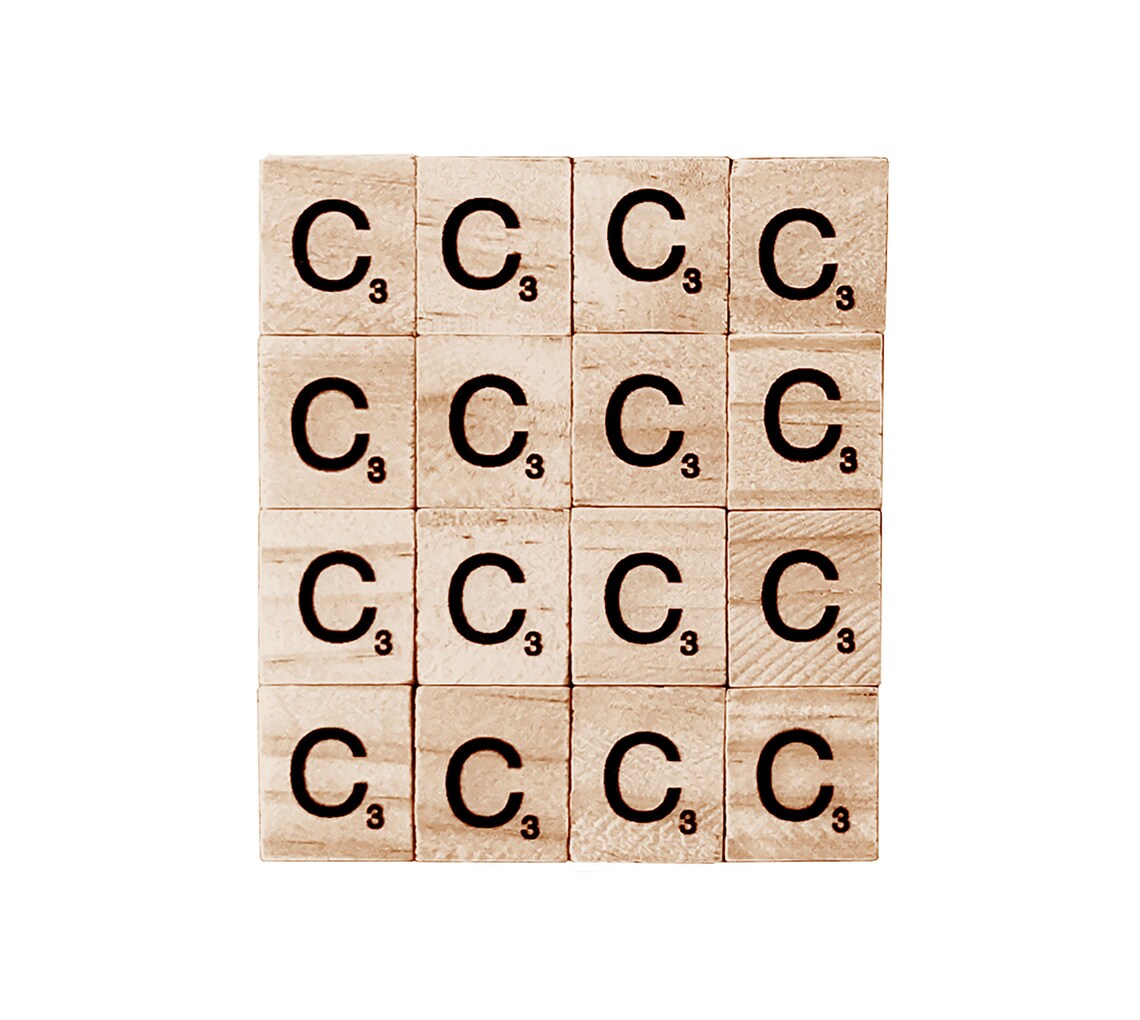 Wooden Scrabble Tiles Letter C for Scrapbooking Handcraft Arts & Crafts ...