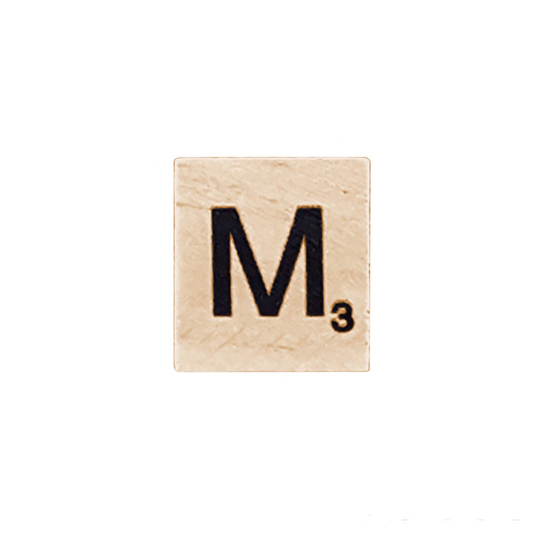 Wooden Scrabble Tiles Letter M for Scrapbooking Handcraft Arts & Crafts ...