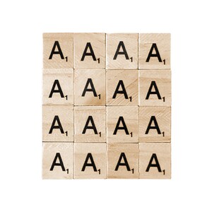 Wooden Alphabet Scrabble Wood Letter Tiles for Scrapbooking Handcraft ...