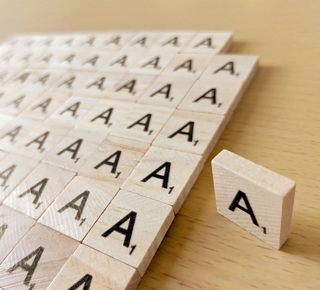 Wooden Scrabble Tiles Letter a for Scrapbooking Handcraft Arts & Crafts ...