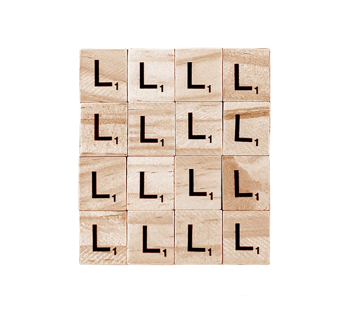 Wooden Scrabble Tiles Letter L for Scrapbooking Handcraft Arts & Crafts ...