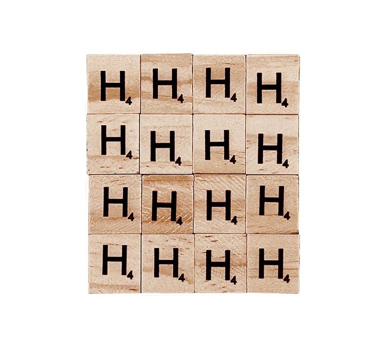 Wooden Scrabble Tiles Letter H for Scrapbooking Handcraft Arts & Crafts ...